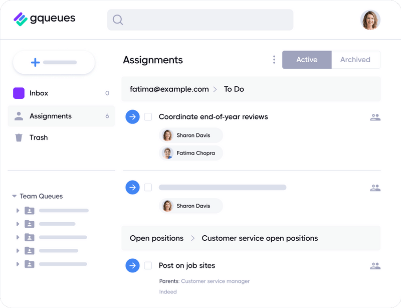 GQueues’ Work Management Features | GQueues