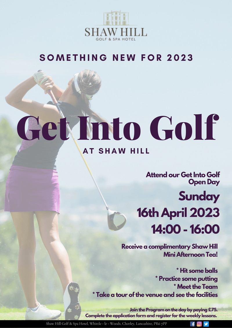 Get Into Golf - Shaw Hill Golf & Spa Hotel