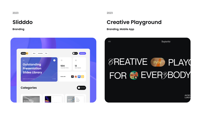 Portfolio Slide Templates - slidddo