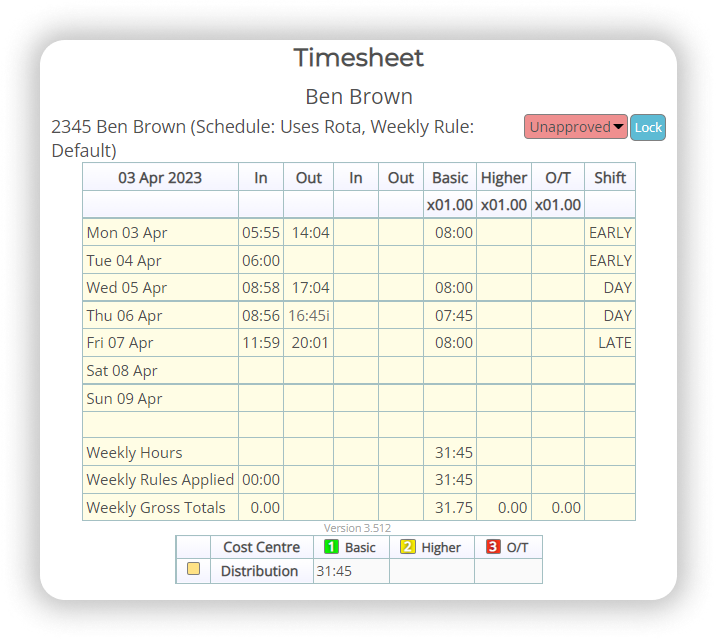 How do I approve and lock Timesheets?