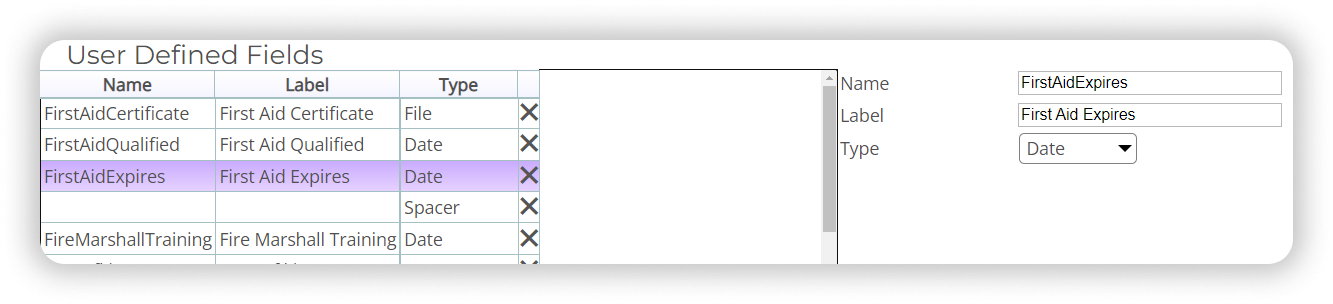 How do I create and manage User Defined Fields?