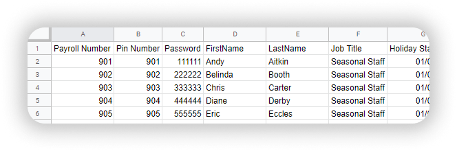 How do I import employees?
