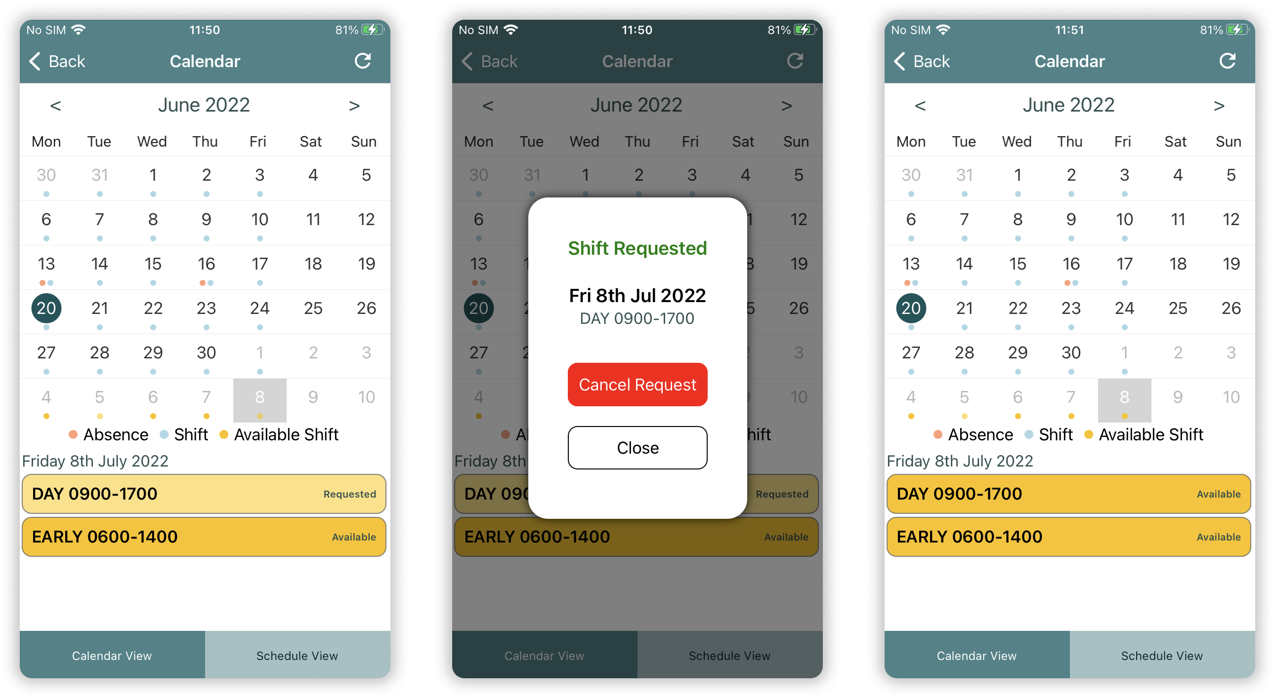 How do I request shifts?