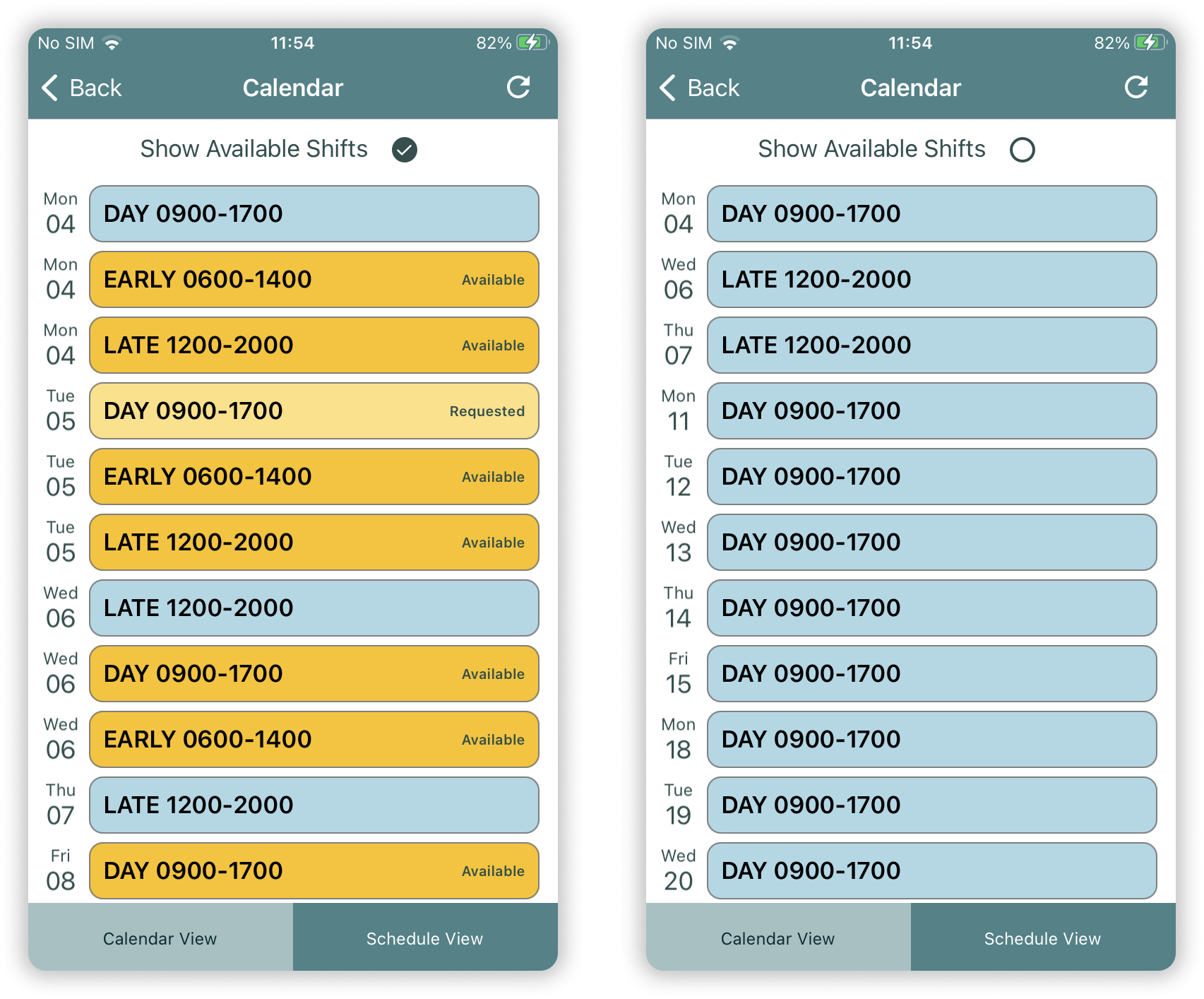 How do I request shifts?