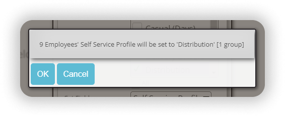 How do I use Group Actions to make changes to Employee Records?