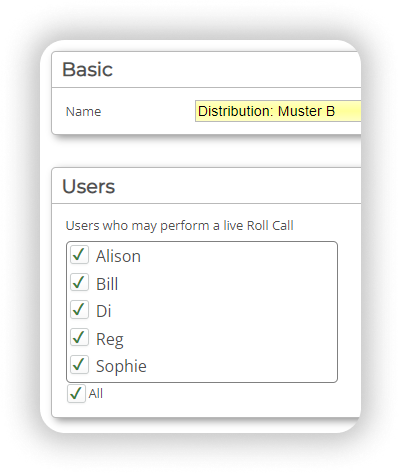 How do I create Fire Alarm Roll Calls?