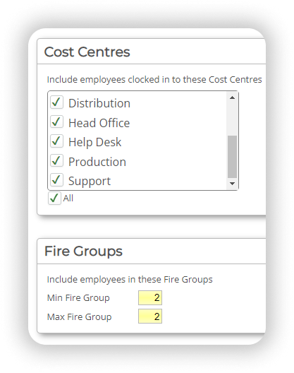How do I create Fire Alarm Roll Calls?