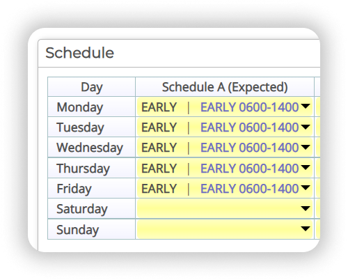 How do I create and use Work Schedules?