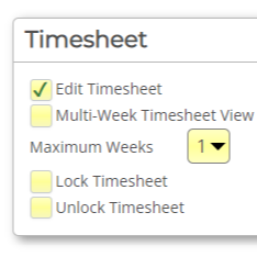 How do I allow employees to edit their own Timesheets?
