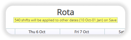 How do I build a long term Rota?