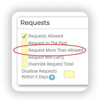 How do I prevent employees from requesting more Absence than their ...