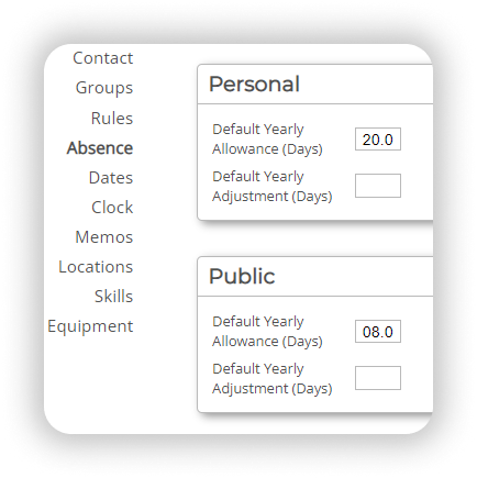 How do I set a new starter's holiday balance?