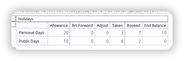 How do I track Public Holiday balance separately to Personal Holiday ...