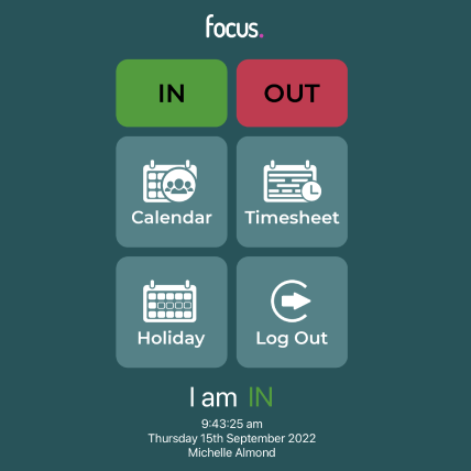How do I use a tablet as a clocking terminal?