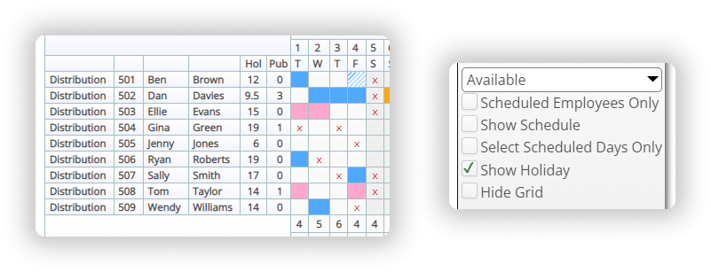 How do I use the Availability Screen?