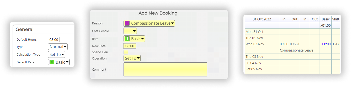 How do I use Calculation Types with Absence Reasons?