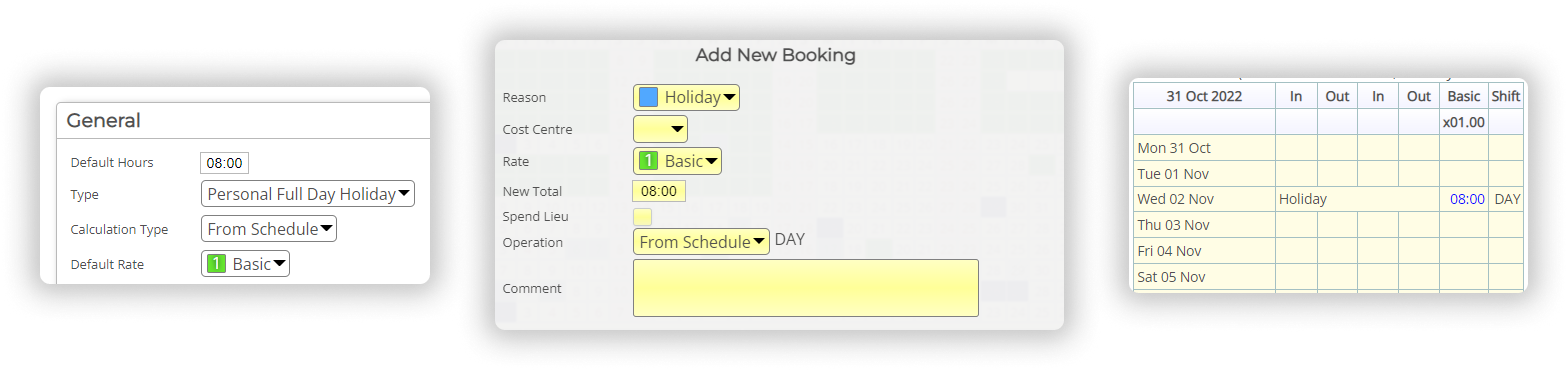 How do I use Calculation Types with Absence Reasons?