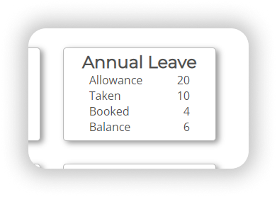 How do I see an employee’s holiday balance?