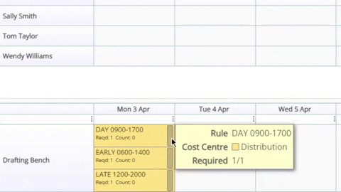 How do I build a Rota using the Drafting Bench?
