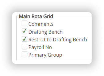 How do I build a Rota using the Drafting Bench?
