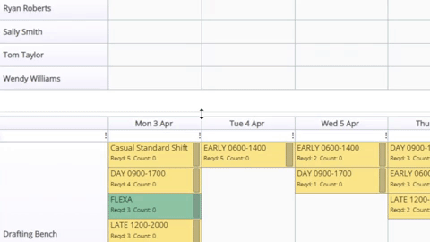 How do I build a Rota using the Drafting Bench?