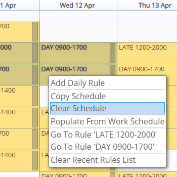 How do I make changes to the Rota?