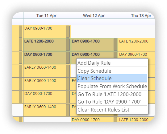 How do I make changes to the Rota?