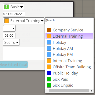 How do I assign the same Absences to multiple employees?