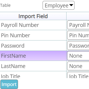 How do I import employees?