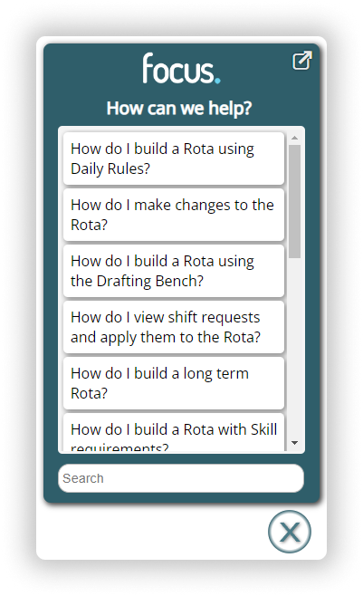 How do I get Help in Focus?