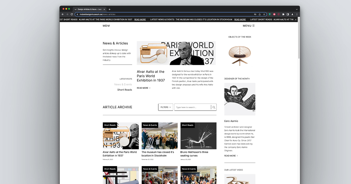 Design Articles & News - Learn about Furniture Design History