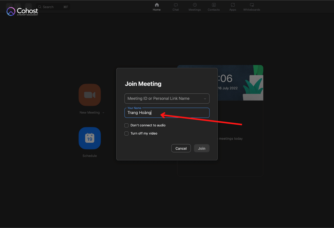 Hướng dẫn đổi tên trên Zoom | Cohost AI