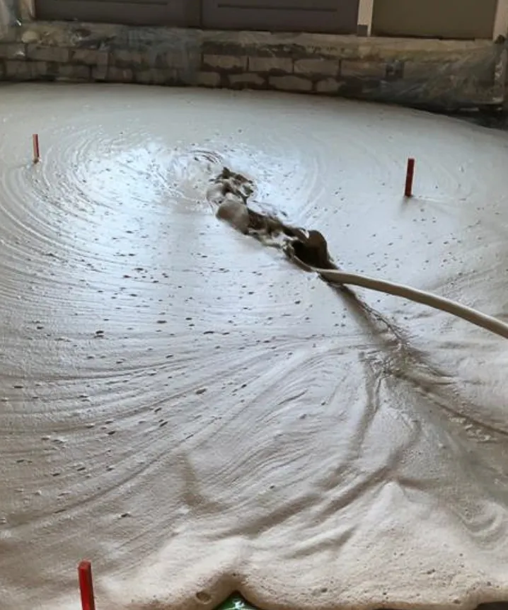 Kruipruimte isoleren met schuimbeton