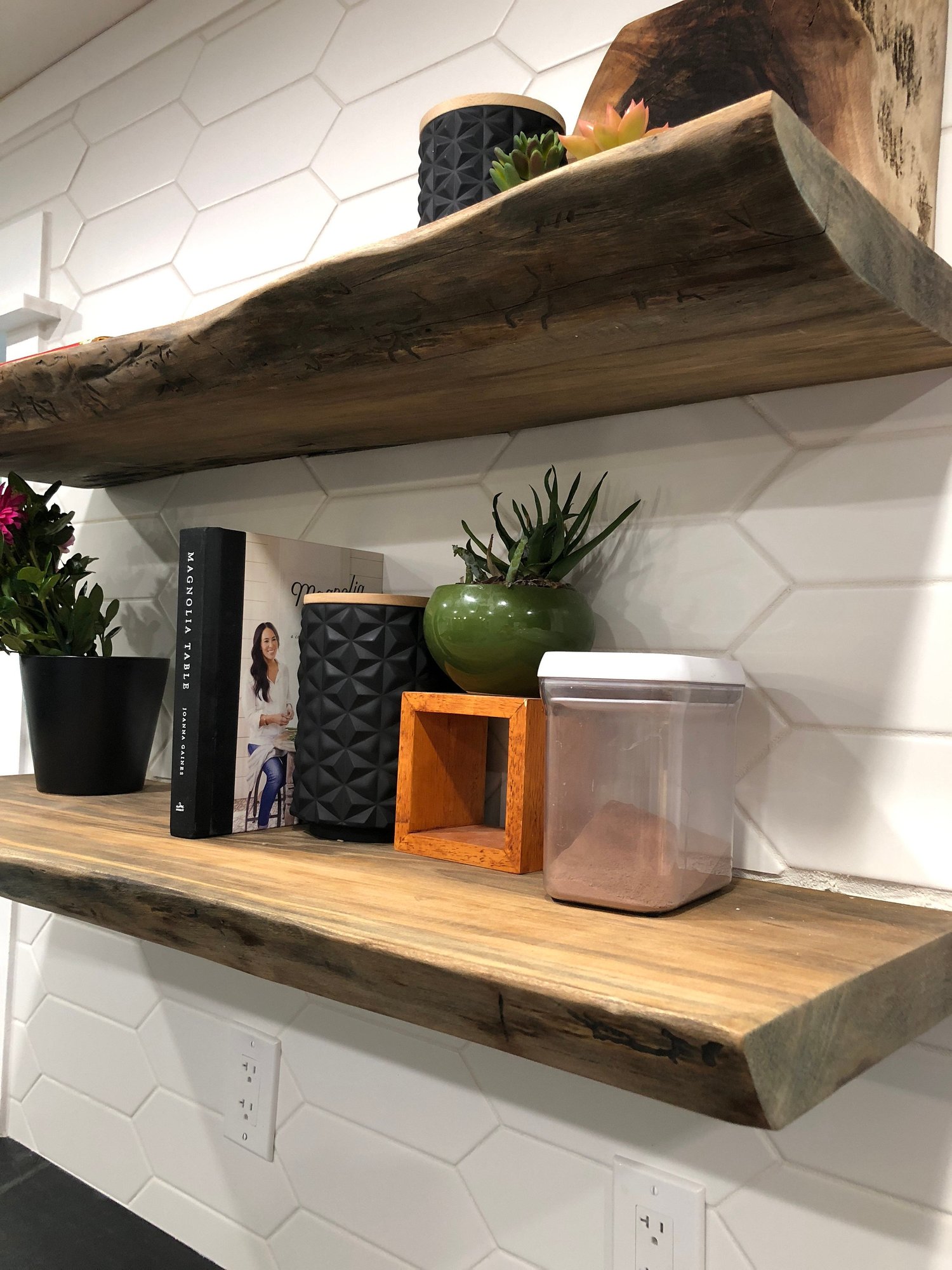 Wicked Grain - Live Edge Slab Mantel/Shelf