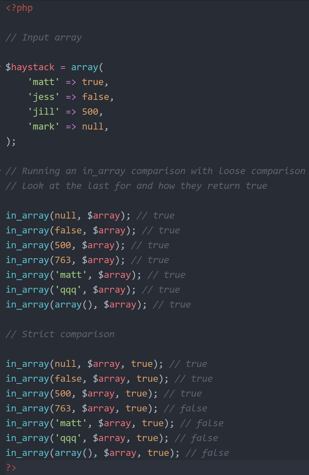 Php In array Function How To Check If A Value Is In An Array PHP