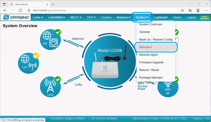 Dragino How to Connect Guide