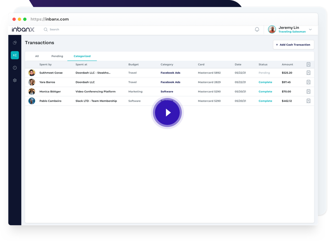 Inbanx the modern payment platform.