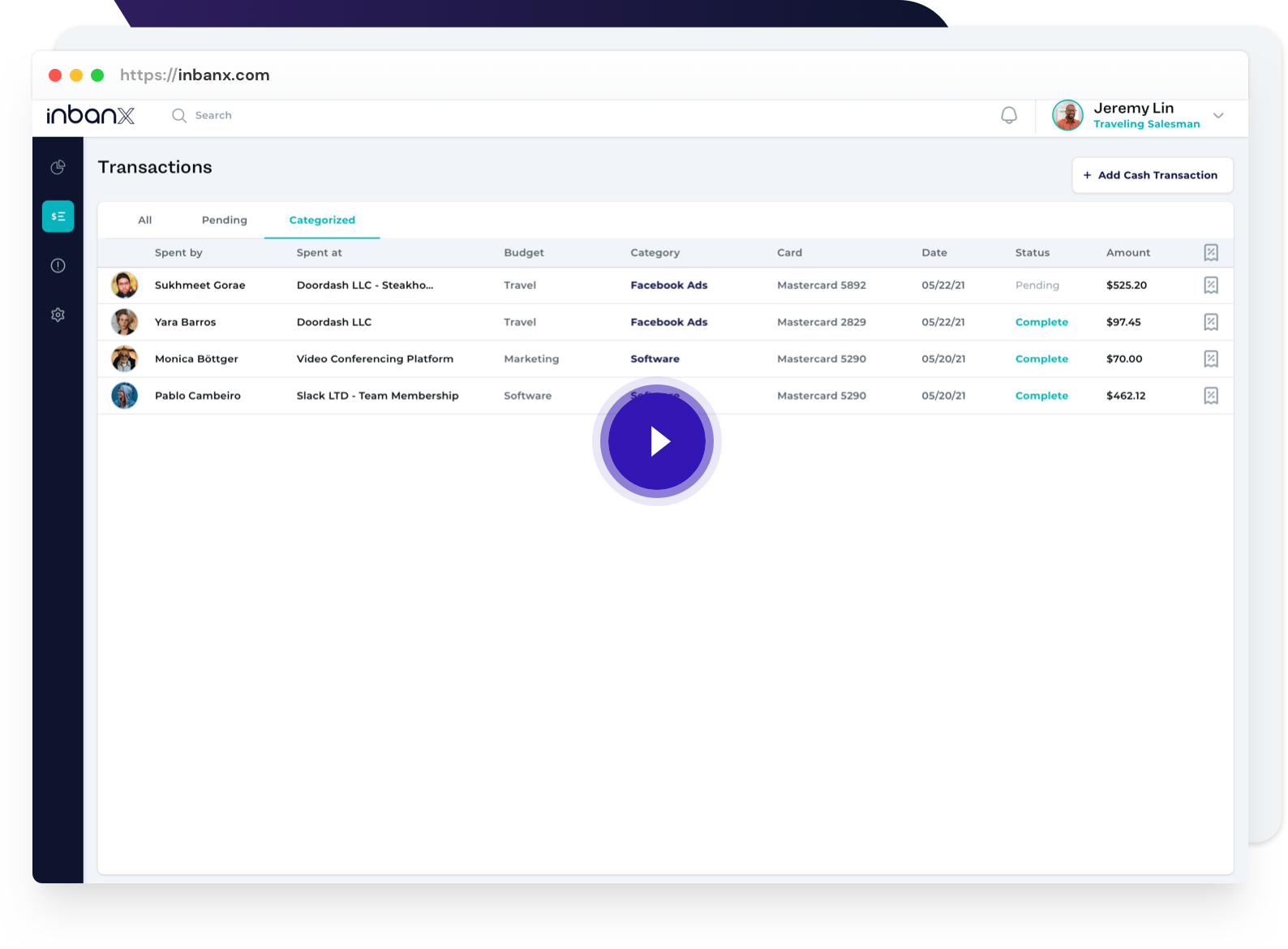 Inbanx the modern payment platform.