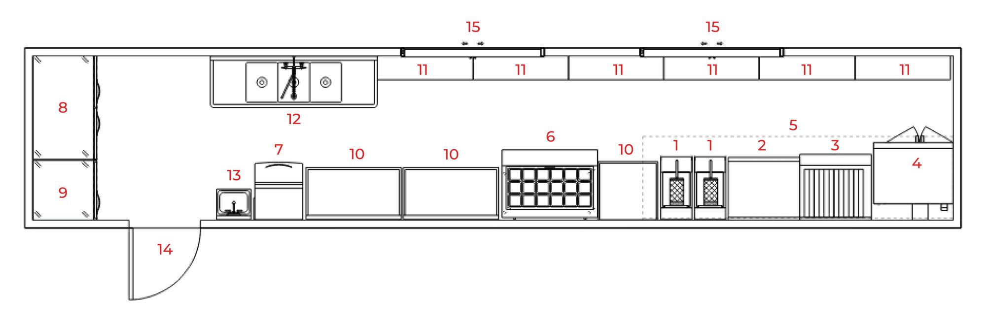 Fast-Food Kitchen: Prefabricated Building - ContekPro