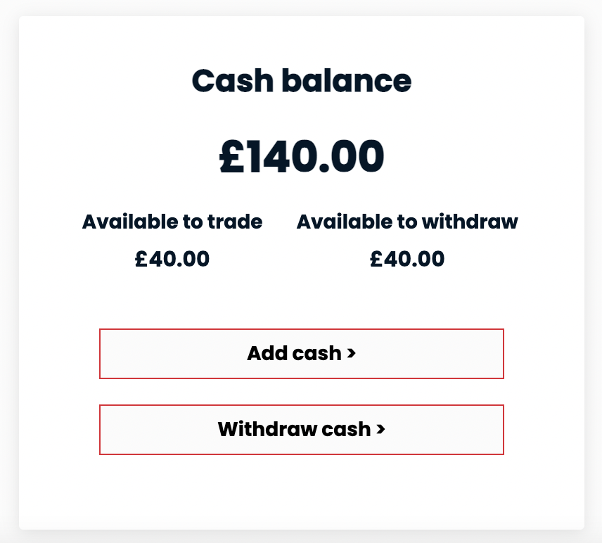 Making a withdrawal on The Big Exchange