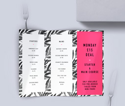 Menu Printing, Takeaway Menu Printing, Print Restaurant Menu Cards UK ...