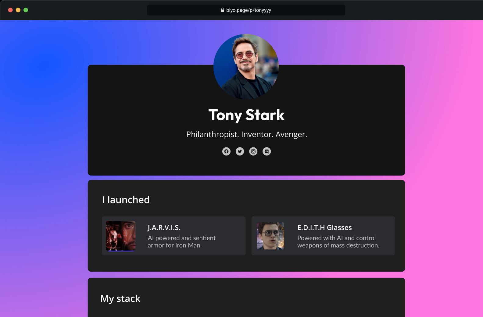 Biyo - Connect with your audience like never before - Portfolio / LinkinBio tool like linktree ...