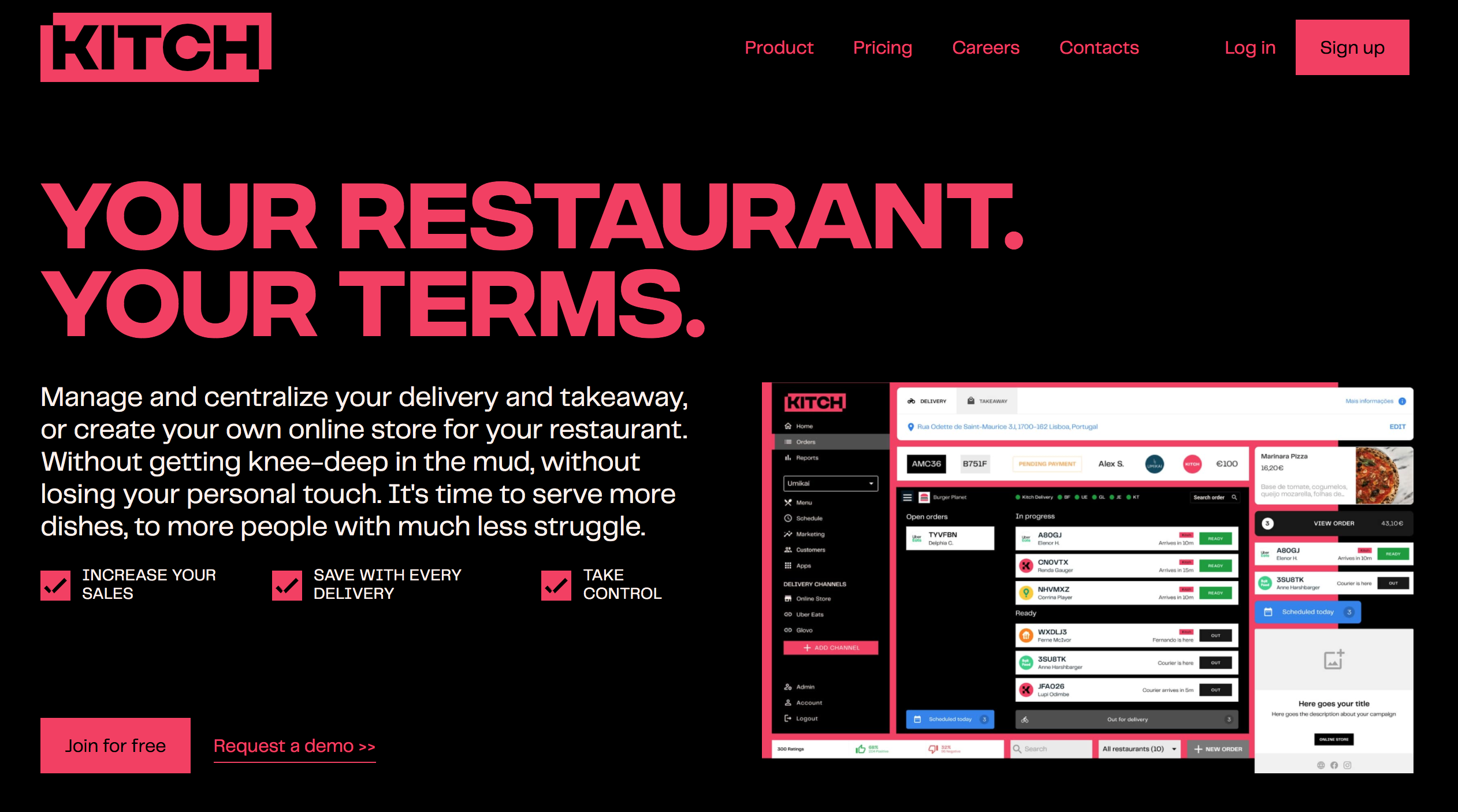 KITCH - Your restaurant. Your terms.