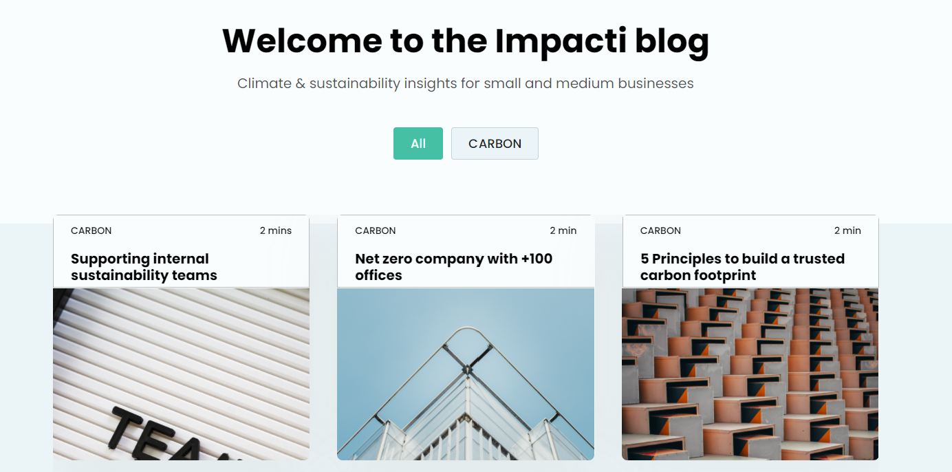 Climate & sustainability insights for small and medium businesses