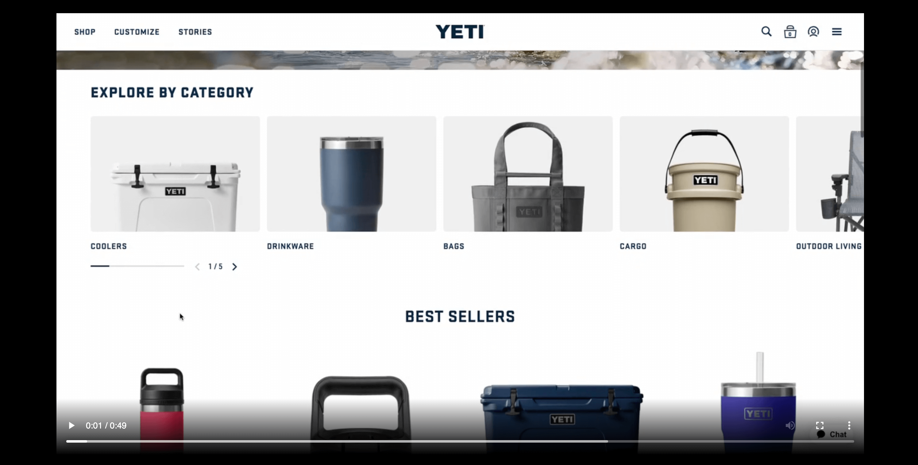One of 100s of Shopify examples: Yeti Collections