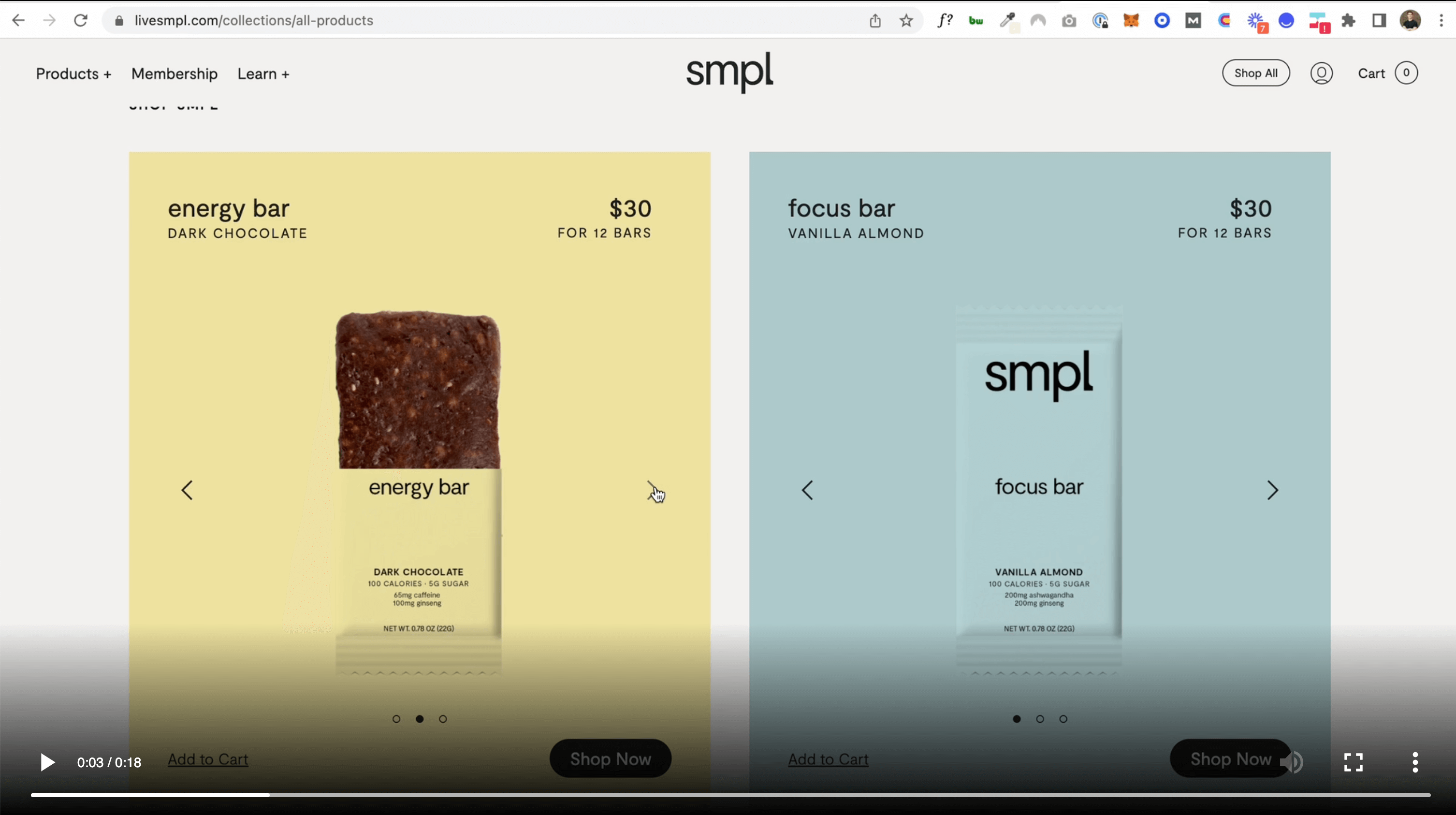One of 100s of Shopify examples: Smpl Collection