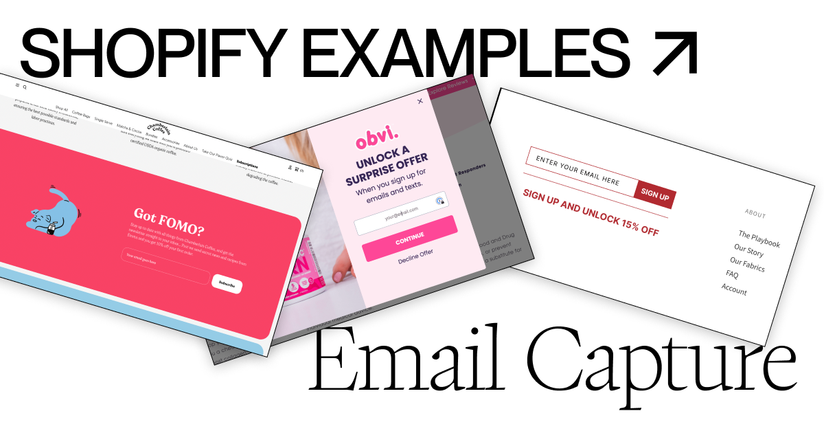 Recently updated: The best Shopify Email Capture examples to give you ...