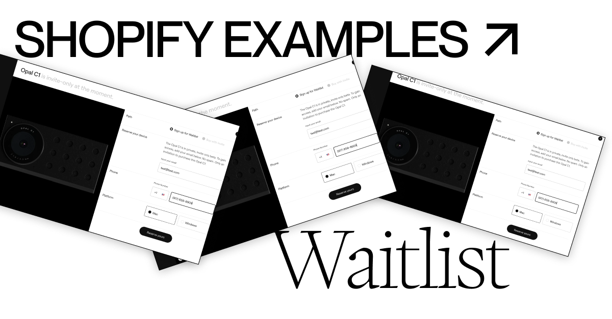 Recently updated: The best Shopify Waitlist examples to give you ...
