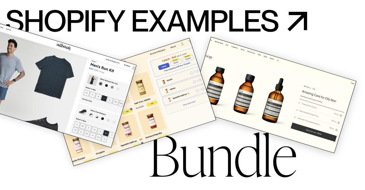 Recently updated: The best Shopify Bundle examples to give you inspiration