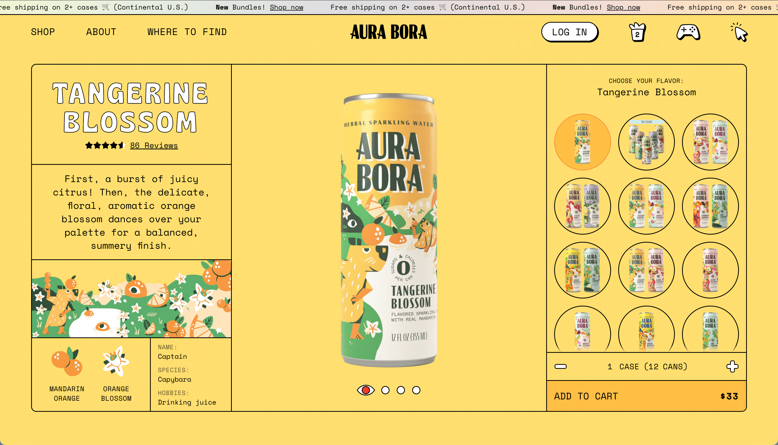 One of 100s of Shopify examples: Aura Bora PDP Cart